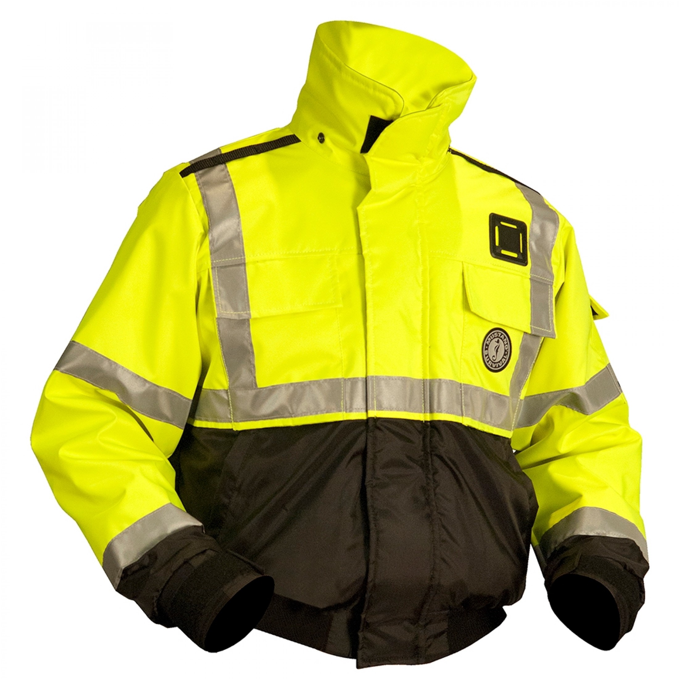 Mustang ANSI Hi-Vis Classic Bomber Flotation Jacket - X-Large | Marine ...